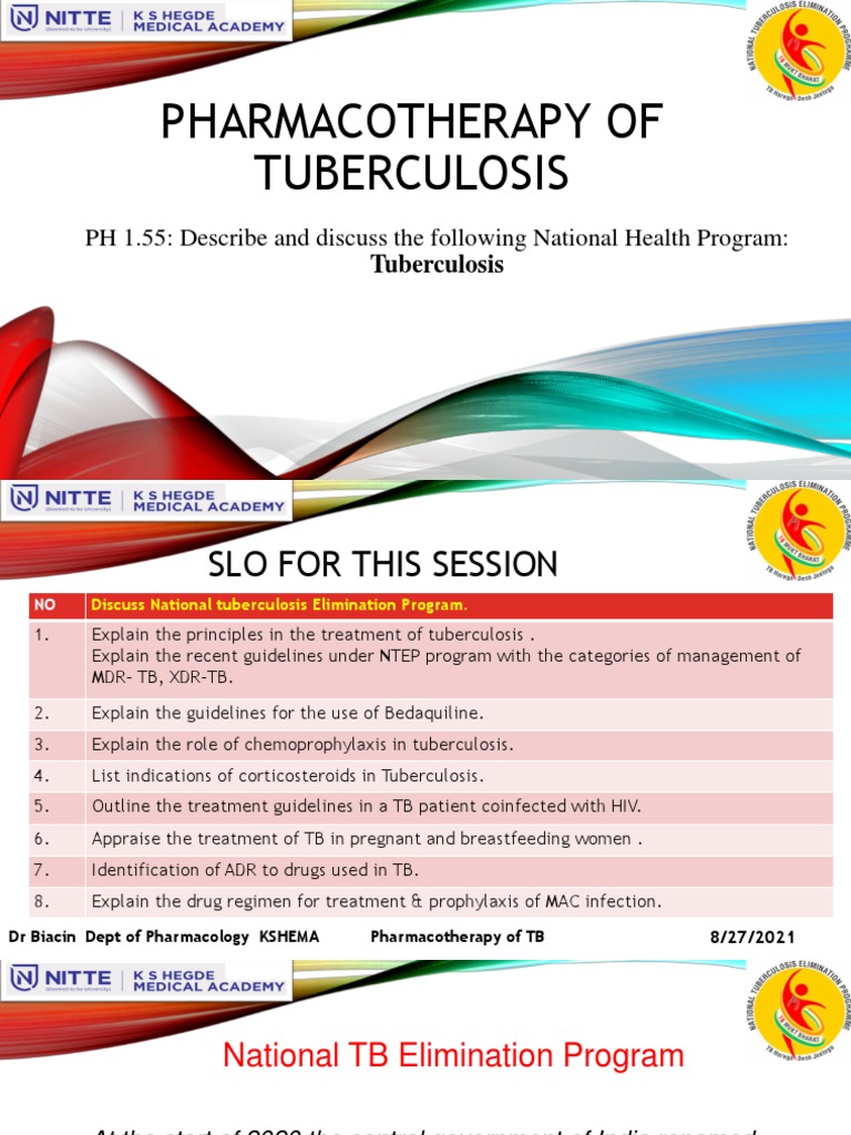 Tuberculosis Pharmacotherapy Guidelines | PDF | Tuberculosis | Causes ...