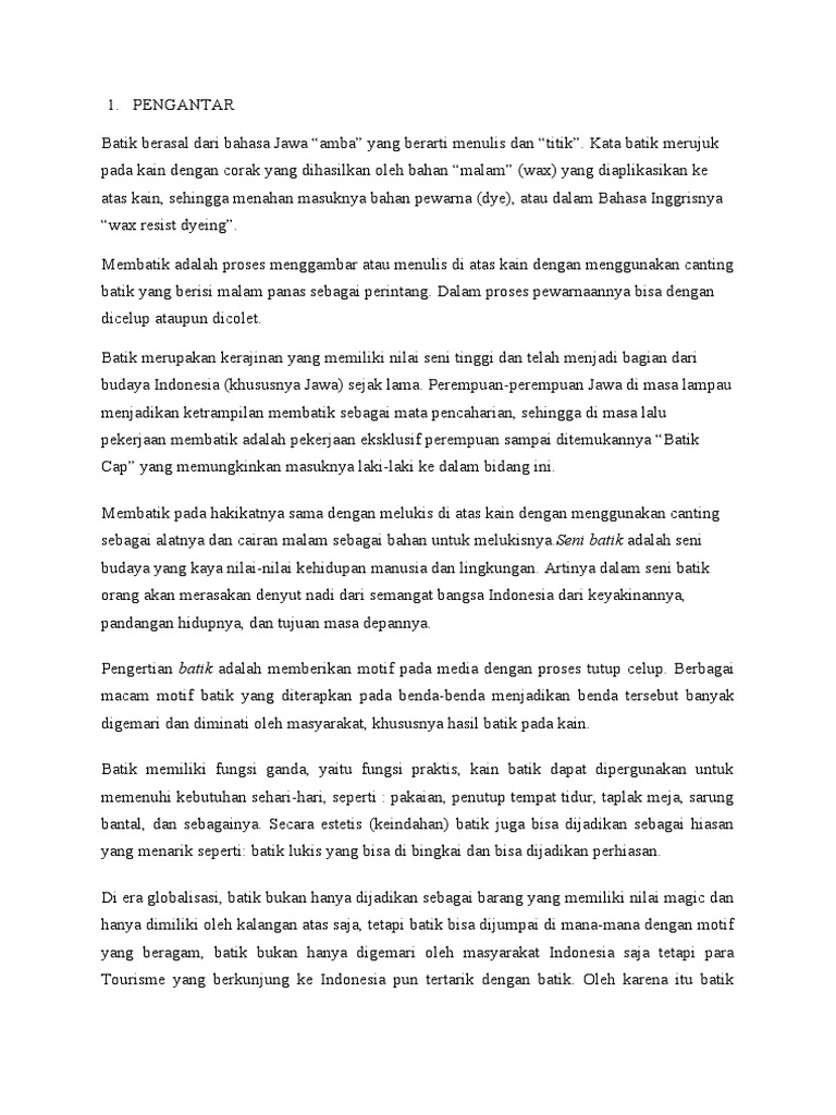 Makna Filosofi Motif Batik Semen | PDF | Ilmu Sosial | Agama ...