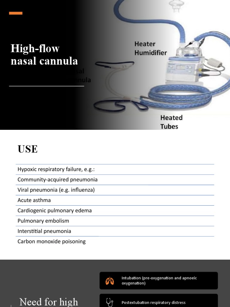 High-Flow Nasal Cannula | PDF | Pulmonology | Medical Specialties