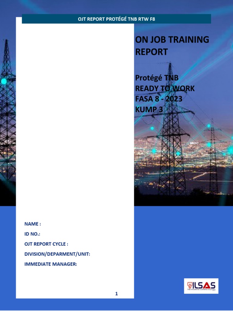 OJT Report Protégé TNB RTW F8 | PDF | Business