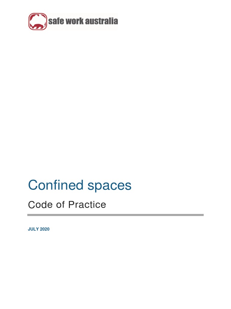 Model Code of Practice Confined Spaces | PDF | Occupational Safety And ...