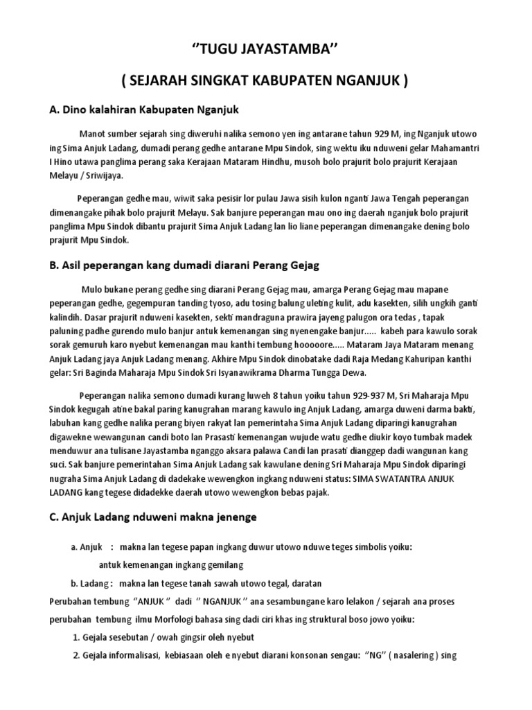 Tugu Jayastamba | PDF