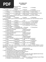 Top 100 Philosophy Quiz Questions | PDF | Epistemology | Knowledge