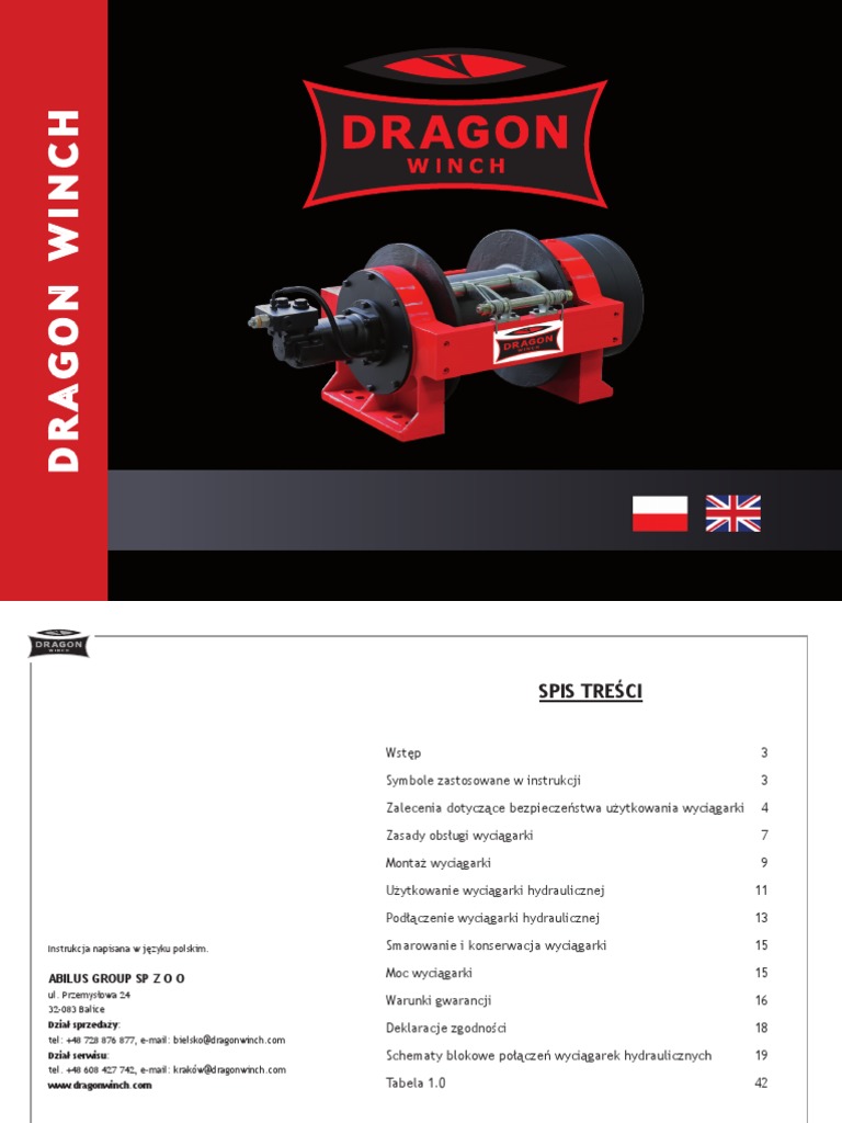 Dragon Winch Instrukcja Hidra | PDF
