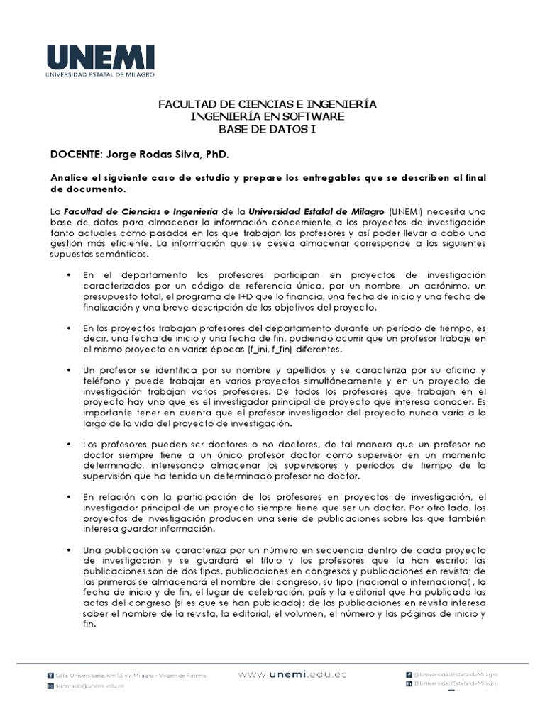 BD1 Trabajo Final | PDF | SQL | Bases de datos