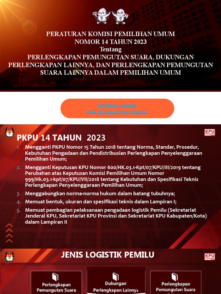 PKPU 14 Tahun 2023 | PDF