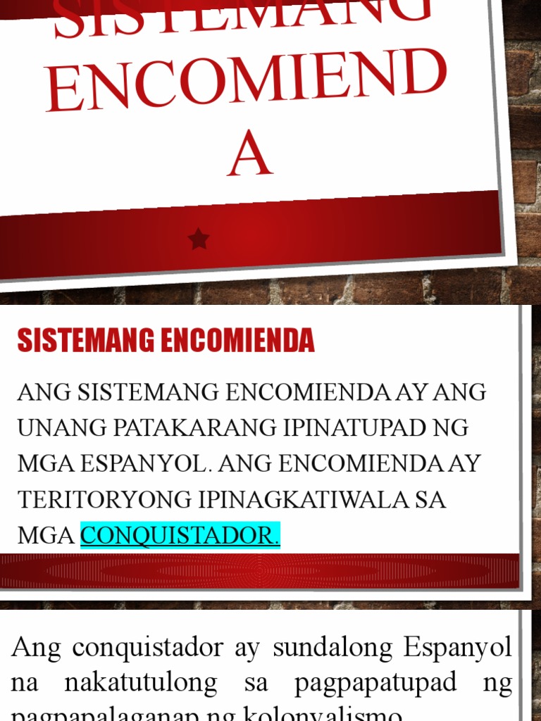 Sistemang Encomienda | PDF