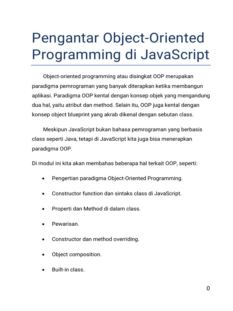 Pengantar Objec-WPS Office | PDF