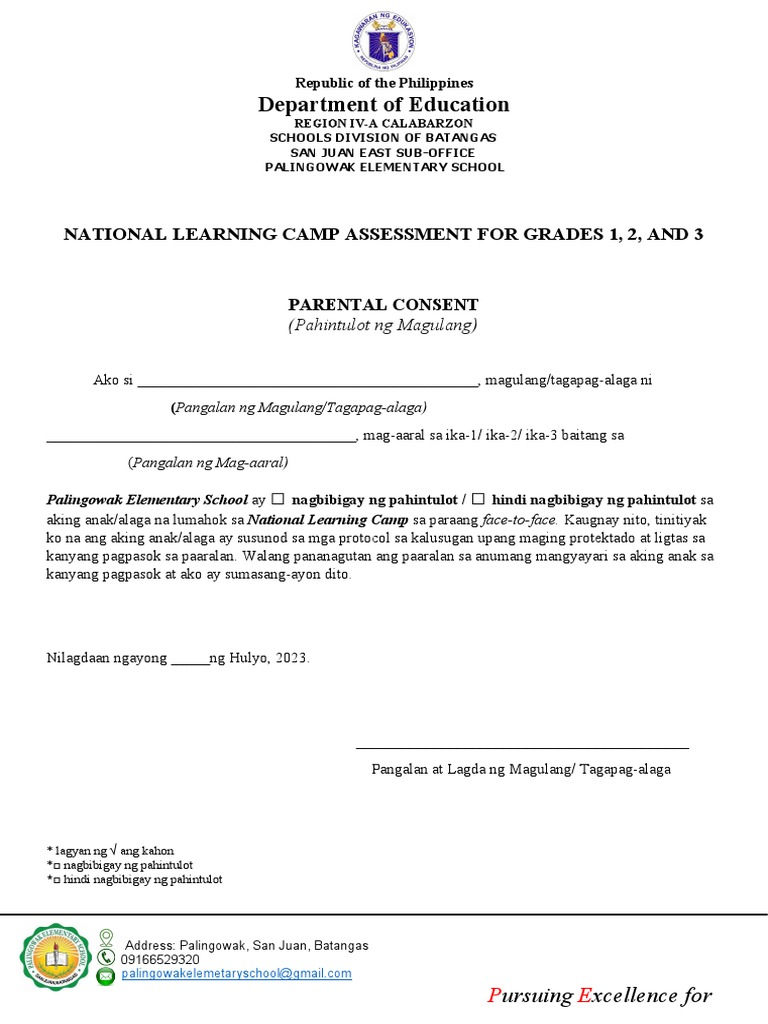 Parent's Consent | PDF