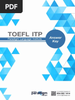 Practice Materials For Toefl Itp | PDF | Languages Of The United Kingdom | Applied Linguistics