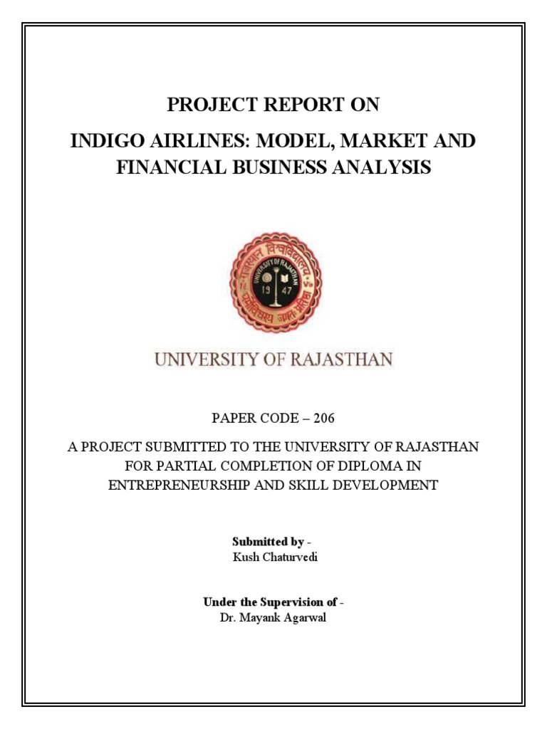 Indigo Airlines Final Report | PDF