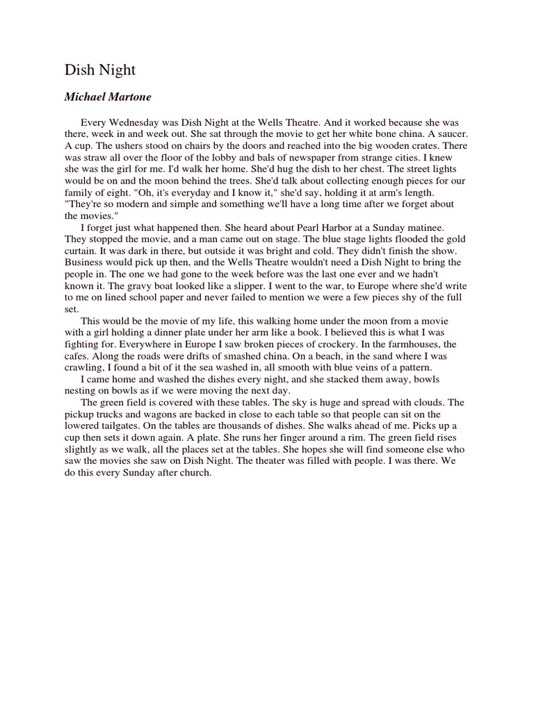 Dish Night | PDF | Tableware