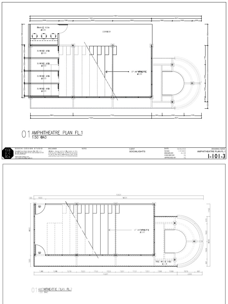 Amphitheater Floor Plans and Details | PDF