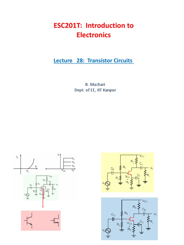 ESC201T L28 MOS Circuits | PDF | Mosfet | Computing