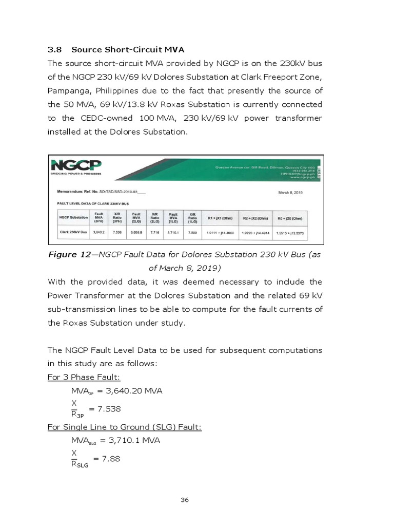 Utility Sequence Impedance Positive and Zero | PDF | Electrical Impedance | Electrical Substation