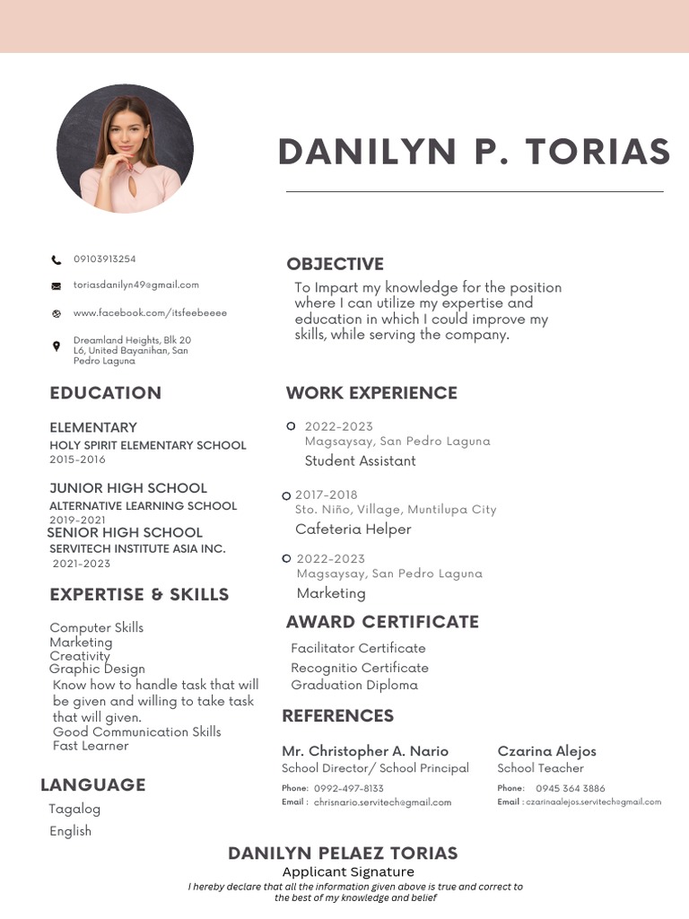 Minimalist Modern Professional CV Resume | PDF | Intelligence | Communication