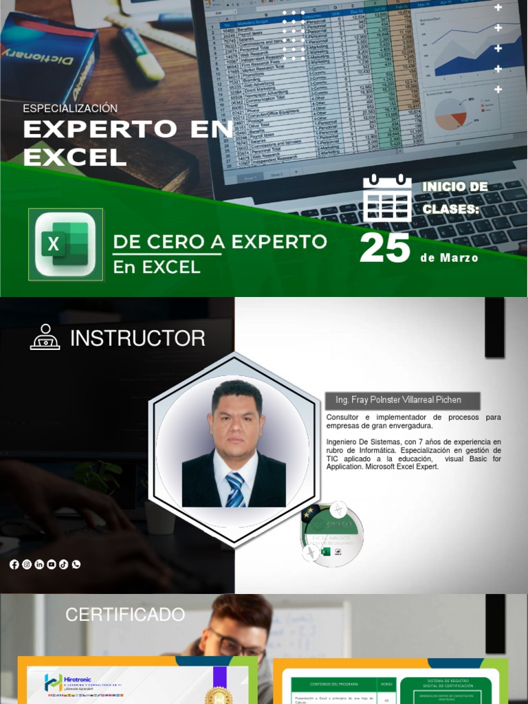 Brochure Experto Excel 25 Mar | PDF | Microsoft Excel | Ingeniería ...