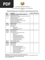 CDSCO Form 41 Registration Checklist | PDF | Seal (Emblem) | Signature