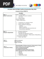 10 (CS-0478) IGCSE Syllabus Breakup 2025-26 | PDF | Computer Science ...