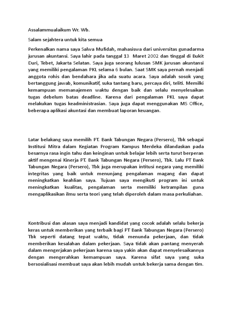 Skrip Video Bank BTN | PDF