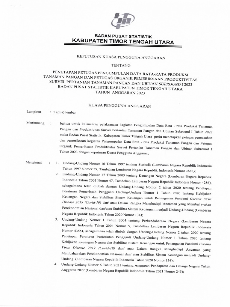 SK Ubinan Palawija Sr. I | PDF
