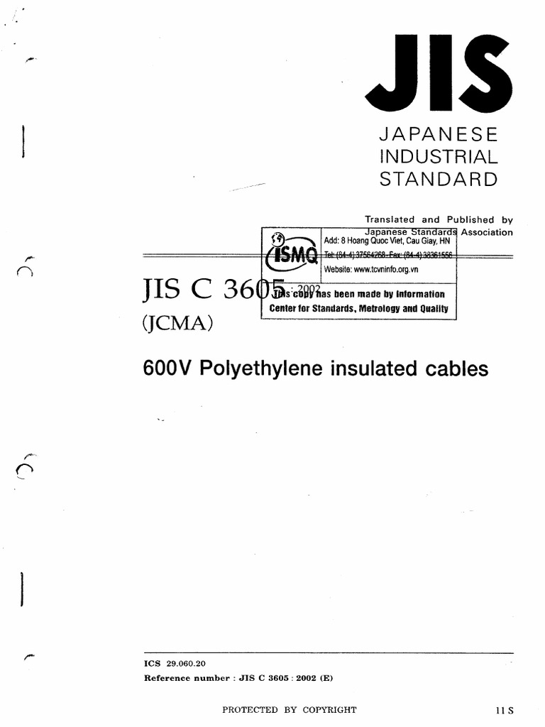 Jis C 3605 | PDF