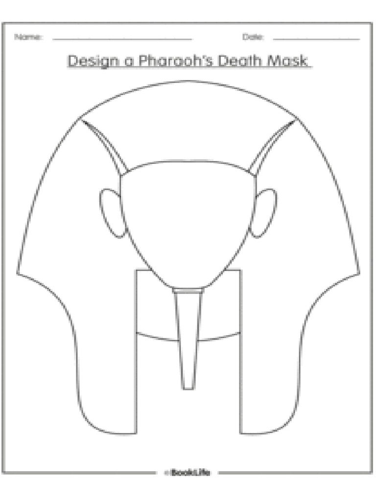 Egyptian Death Mask Template | PDF