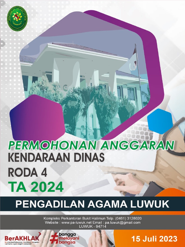 TOR Dan RAB Kendaraan Dinas Roda 4 TA 2024 - 15072023 | PDF
