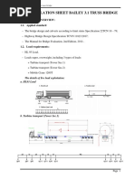 Bailey Bridge Design Manual | PDF | Truss | Civil Engineering