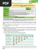 Actividad Sobre La Taxonomía y Categorías Taxonómicas | PDF