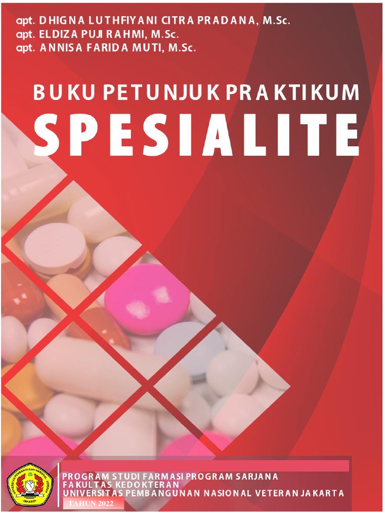 Buku Petunjuk Praktikum Spesialite Obat Alkes Terminkes 2022 PSFPS ...