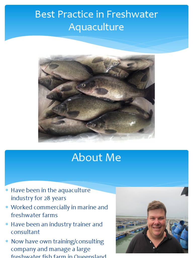 Aquaculture Best Practice 2018 | PDF | Aquaculture