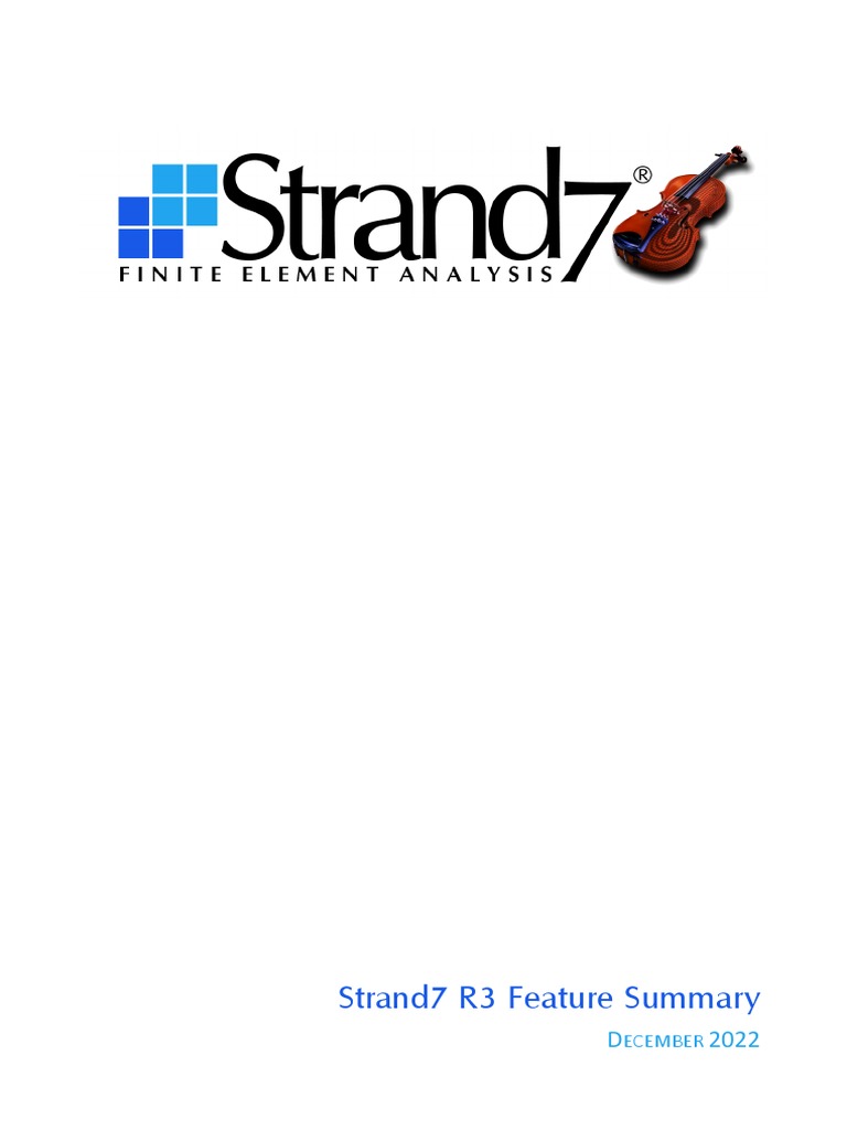 Strand7 R3 Feature Summary | PDF