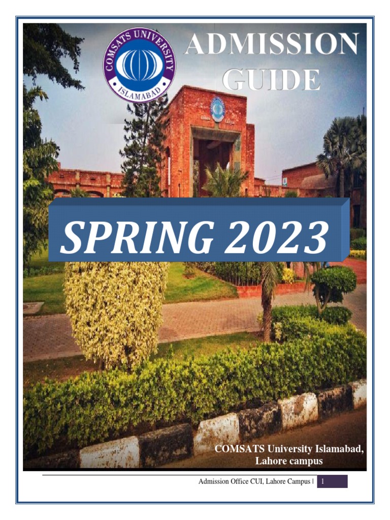 Guide Spring 2023 | PDF | Master Of Science | Bachelor Of Science