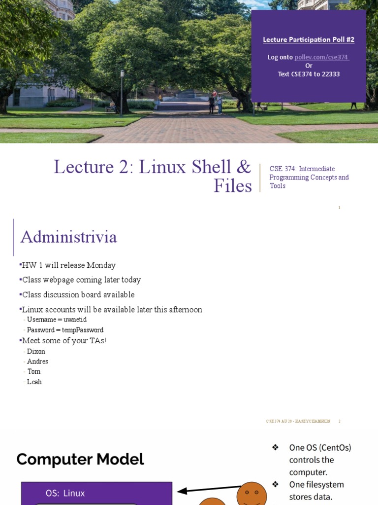 Lecture 02 | Download Free PDF | Computer File | Shell (Computing) Lecture 02 | Download Free PDF | Computer File | Shell (Computing)