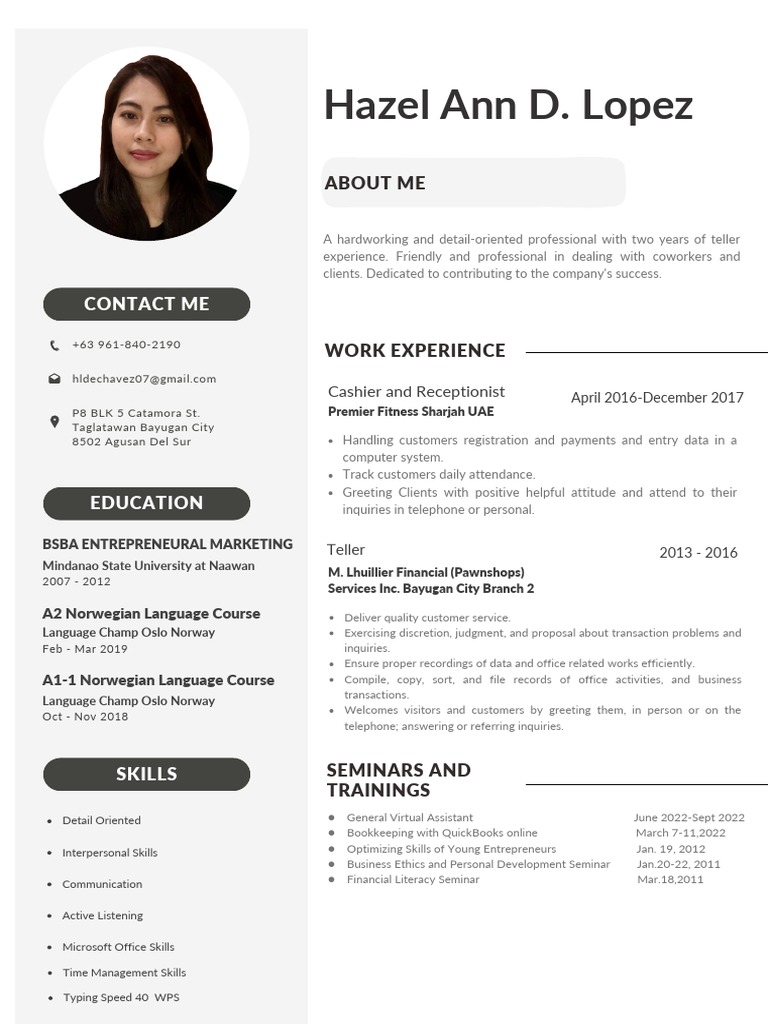 Hazel Ann Lopez | PDF | Business | Computing