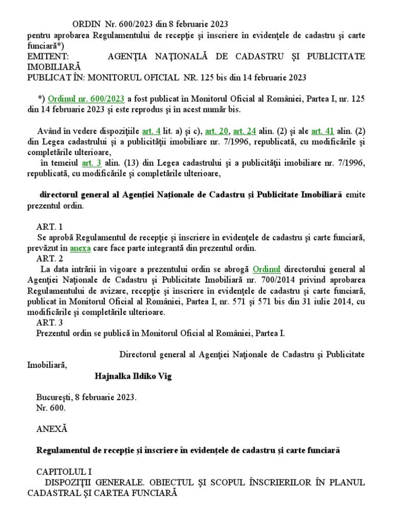 Ordin 600 Din 2023 | PDF