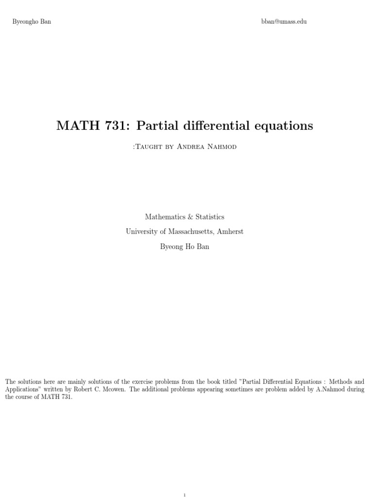 Solution Partial Differential Equations Mcowen Pdf