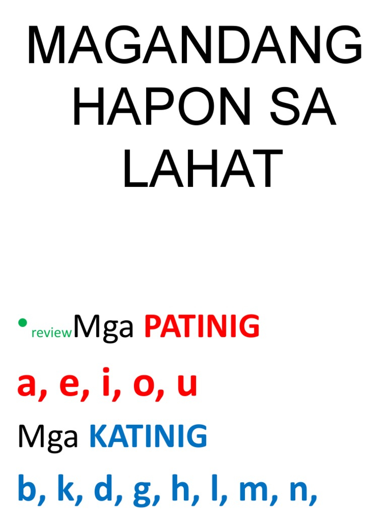 Cot - PPT - Filipino 6 | PDF