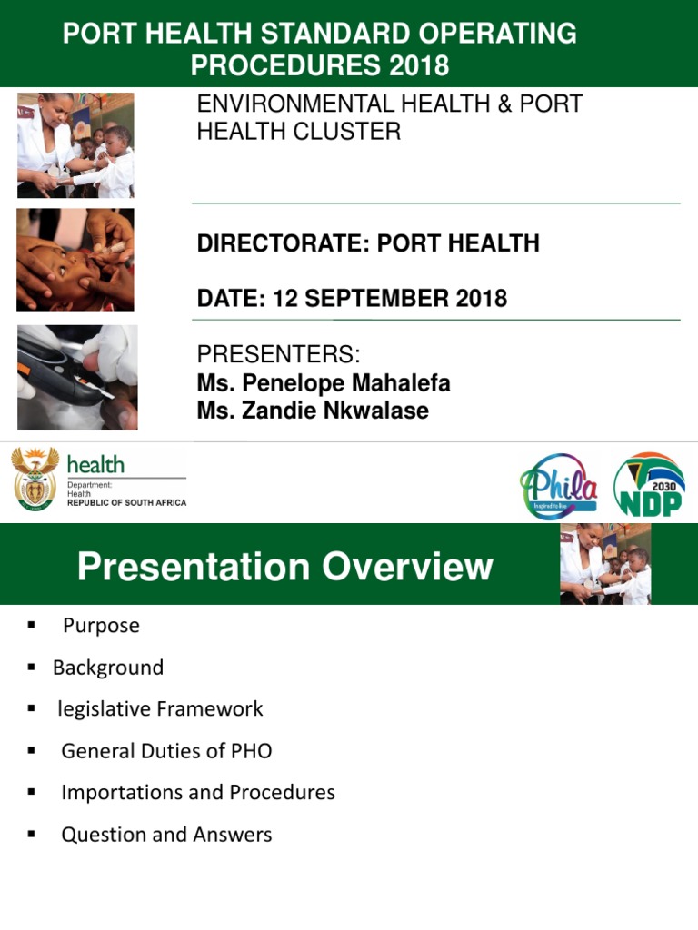 Port Health Presentation 12092018 | PDF