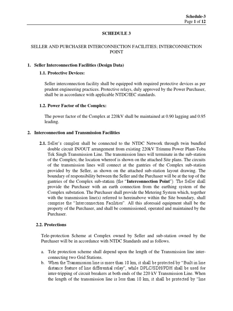 AEDB - RFP - Solar Projects - EPA SCH 3 | PDF | Transformer | Electrical Substation