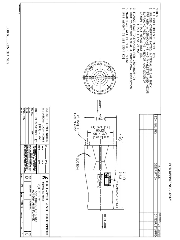 Eductor Drawing | PDF