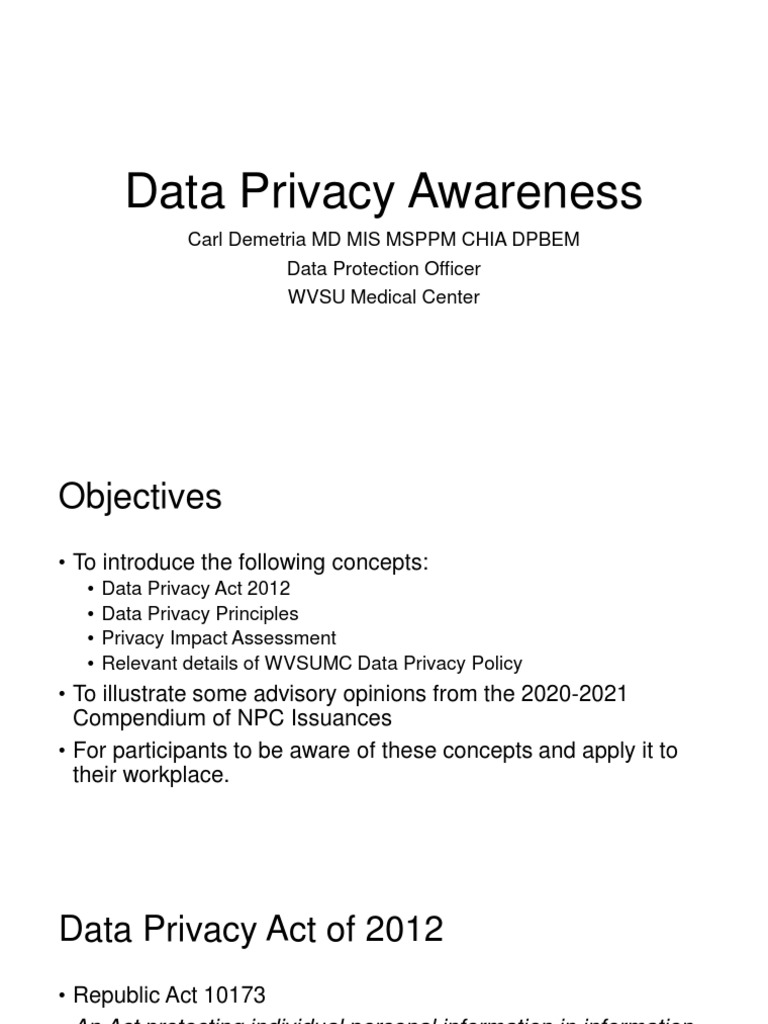 Data Privacy Awareness 2023 version | PDF