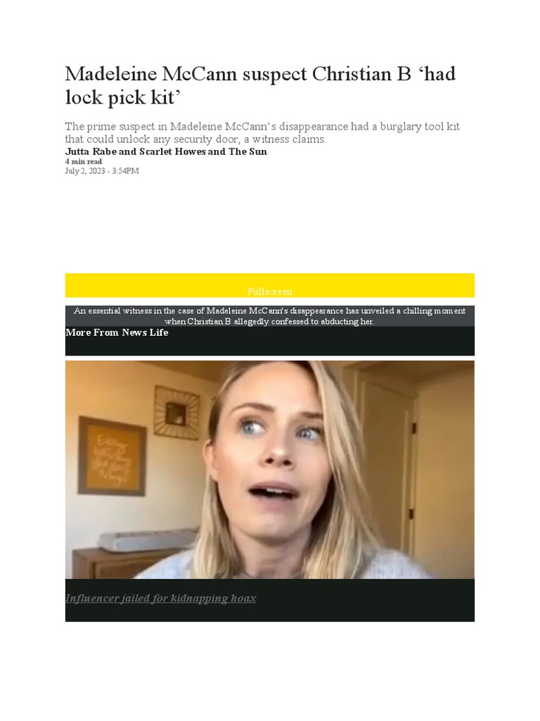 Madeleine McCann | PDF