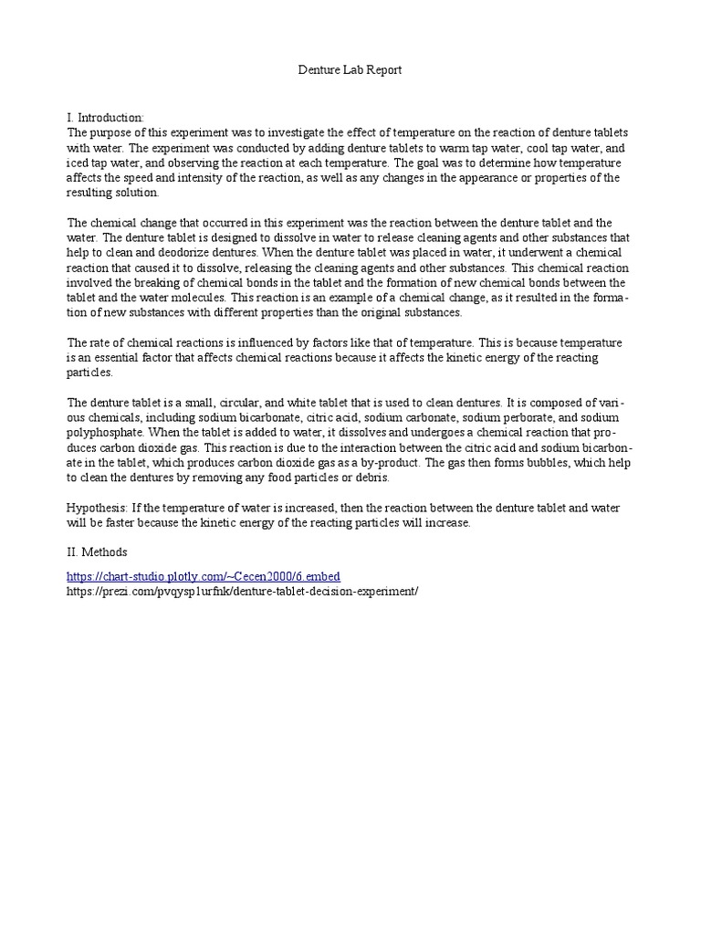 Denture Lab Report | PDF