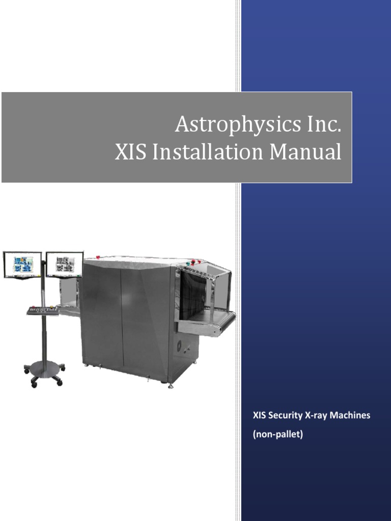 XIS X-ray Machine Installation Manual | PDF | Personal Computers | X Ray