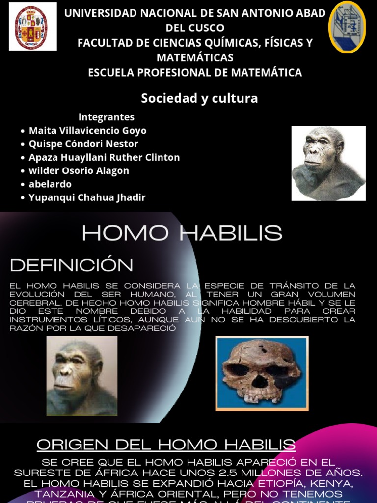 Homo Habilis | PDF | Homo | Humano