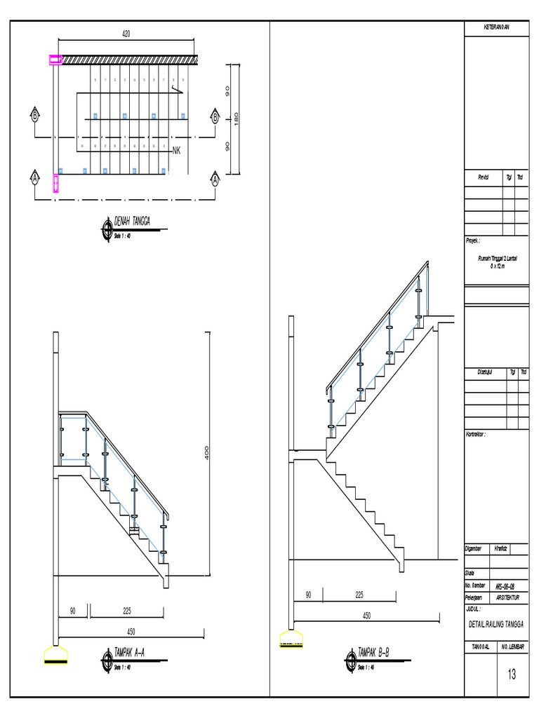 Detail Railing Tangga - Cinere | PDF