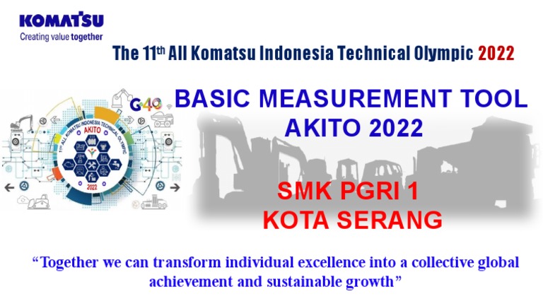 Spanduk AKITO Basic Measurement Tool 2022 | PDF | Computers