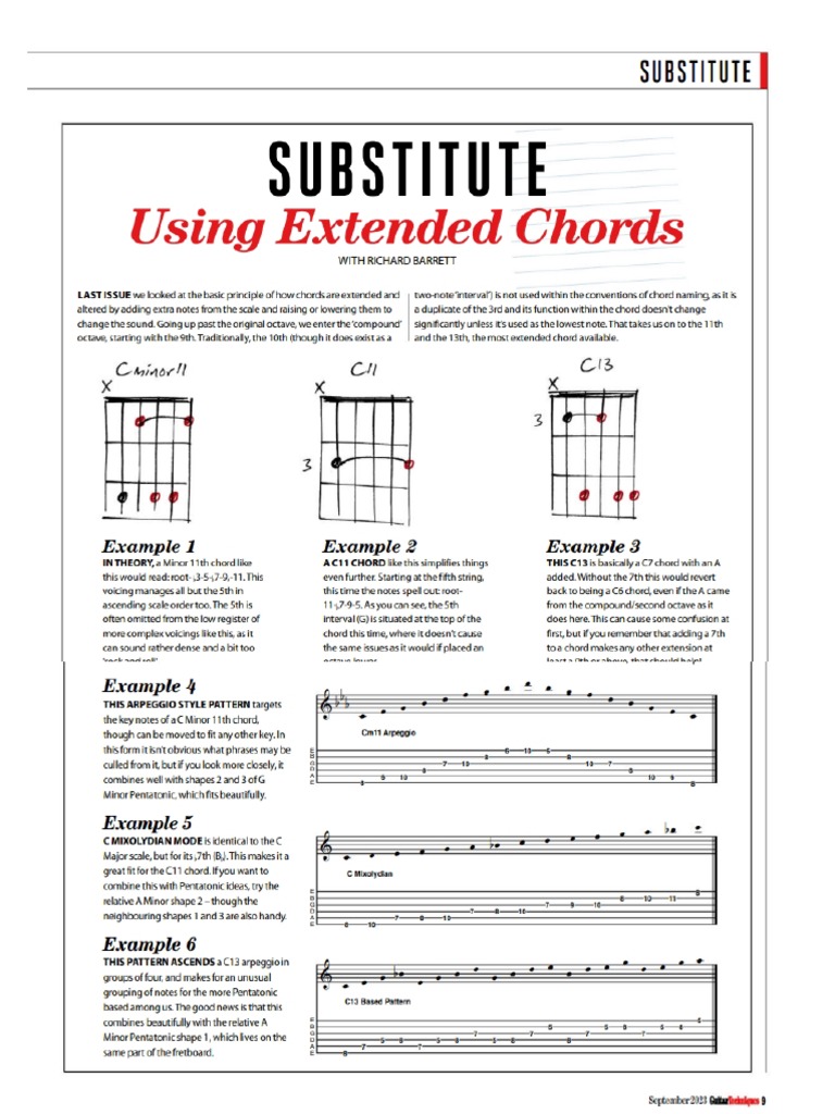 Using Extended Chords GT 2023 | PDF